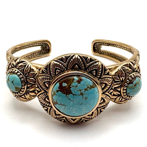 Studio Barse | Jewelry | Studio Barse Natural Turquoise Trifecta Golden ...
